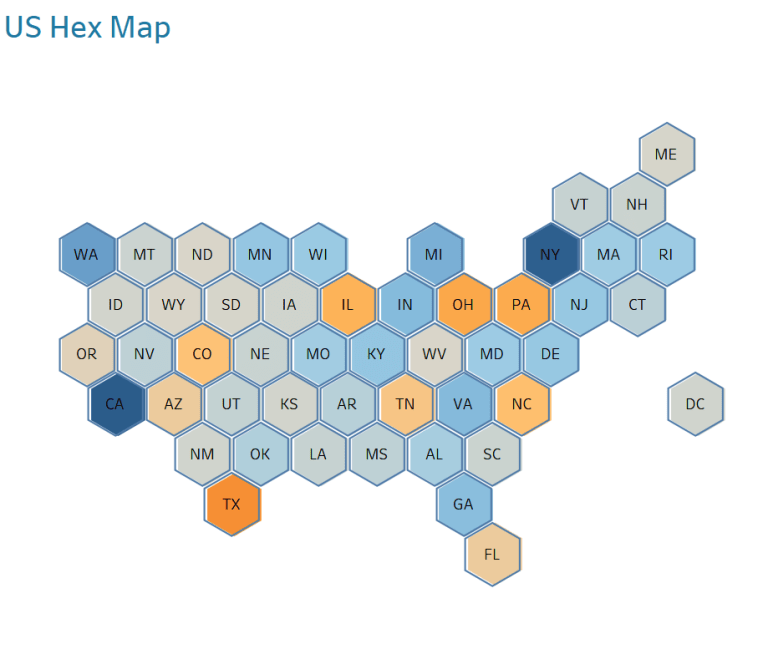 Custom Geocoding Hex Map - Tableau Training